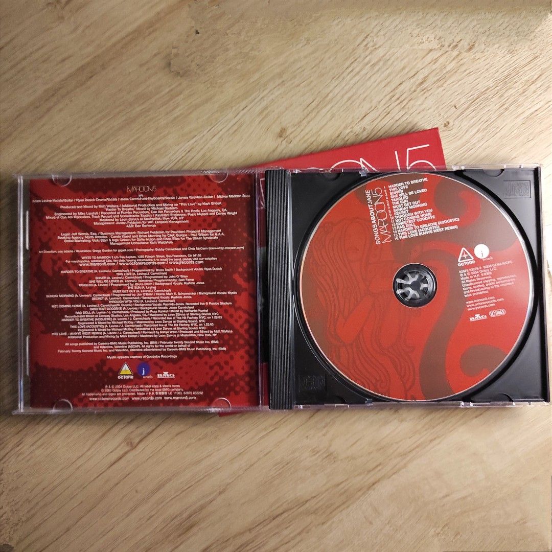Maroon 5 - Songs About Jane, Hobbies & Toys, Music & Media, CDs & DVDs ...