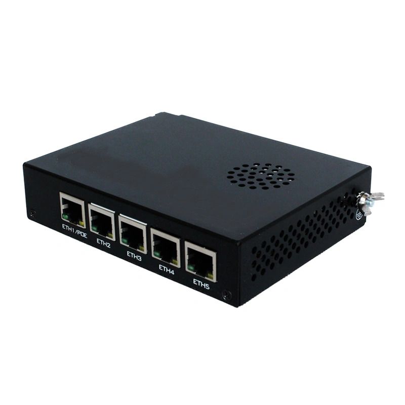 MikroTik RB450Gx4 RouterOS L5 License 1G RAM 5端口千兆4核心有線路由器 POE In/Out ...