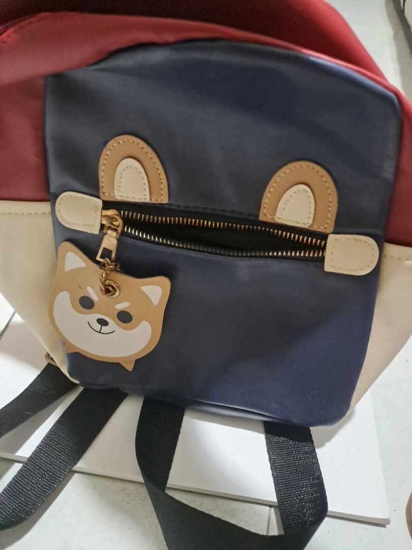 Mini Shiba Inu Aesthetic Backpack, Women's Fashion, Bags & Wallets ...