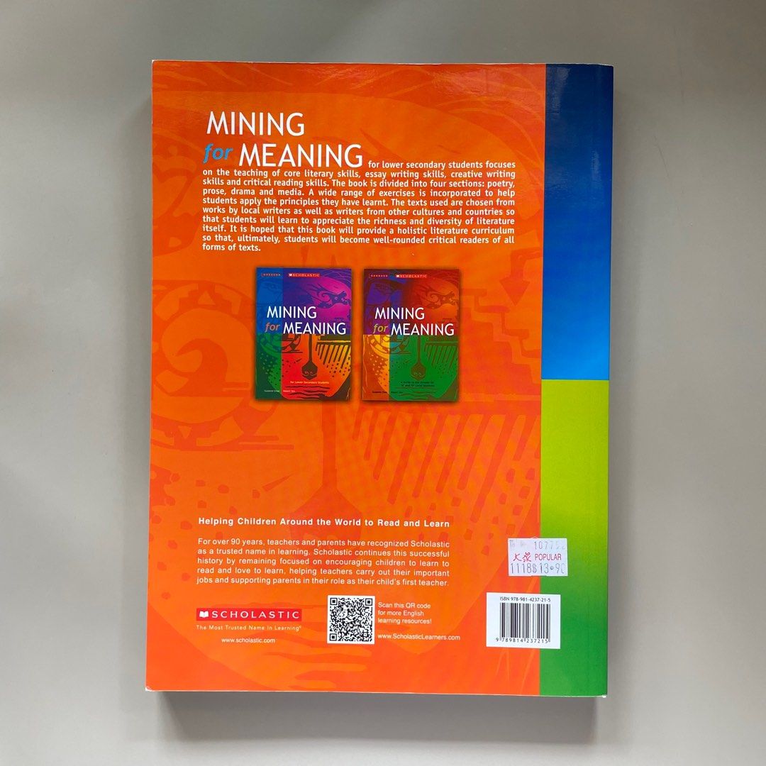 Mining for Meaning (Lower Sec English Textbook), Hobbies & Toys, Books ...