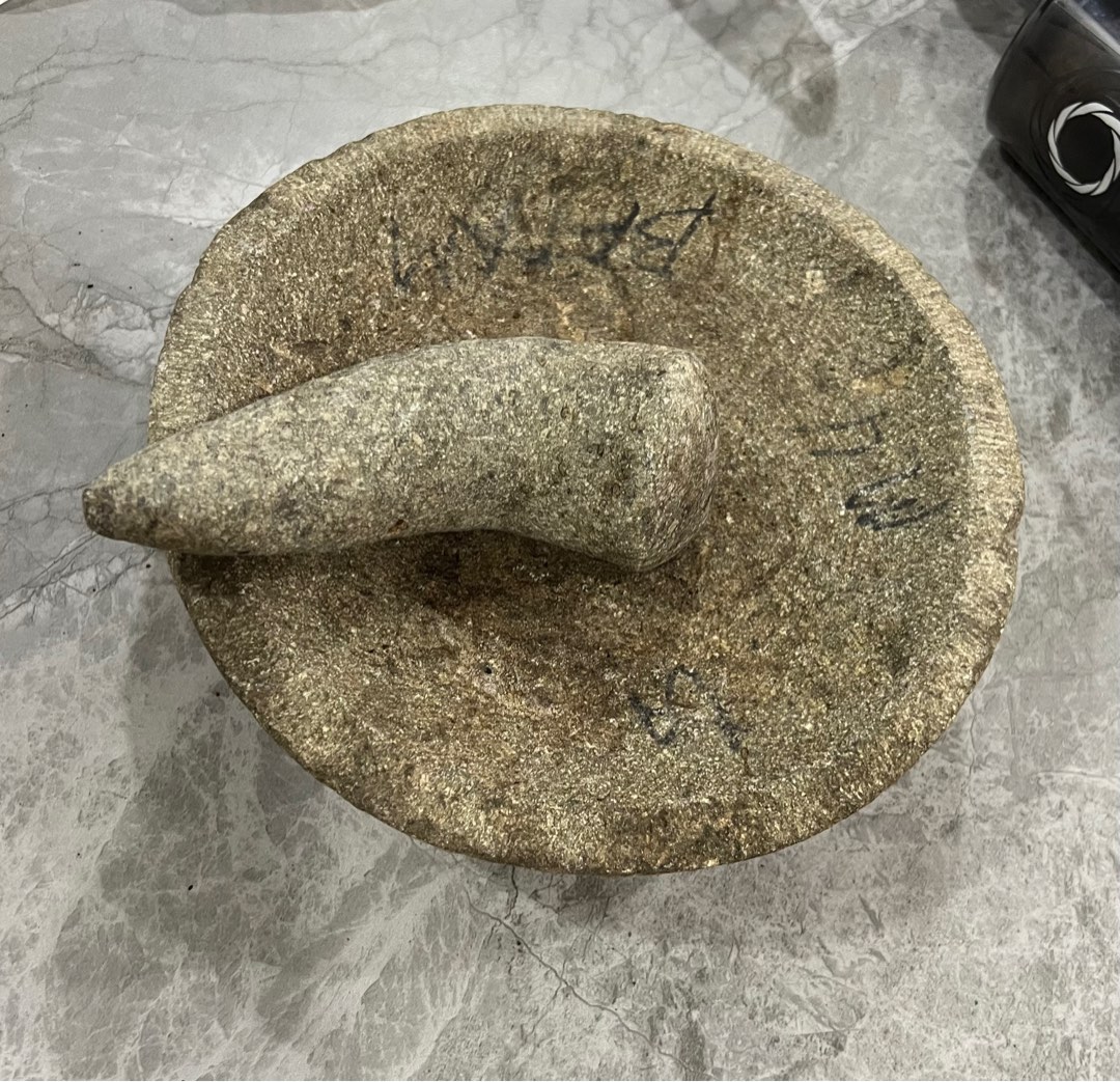 mortar stone, Everything Else on Carousell