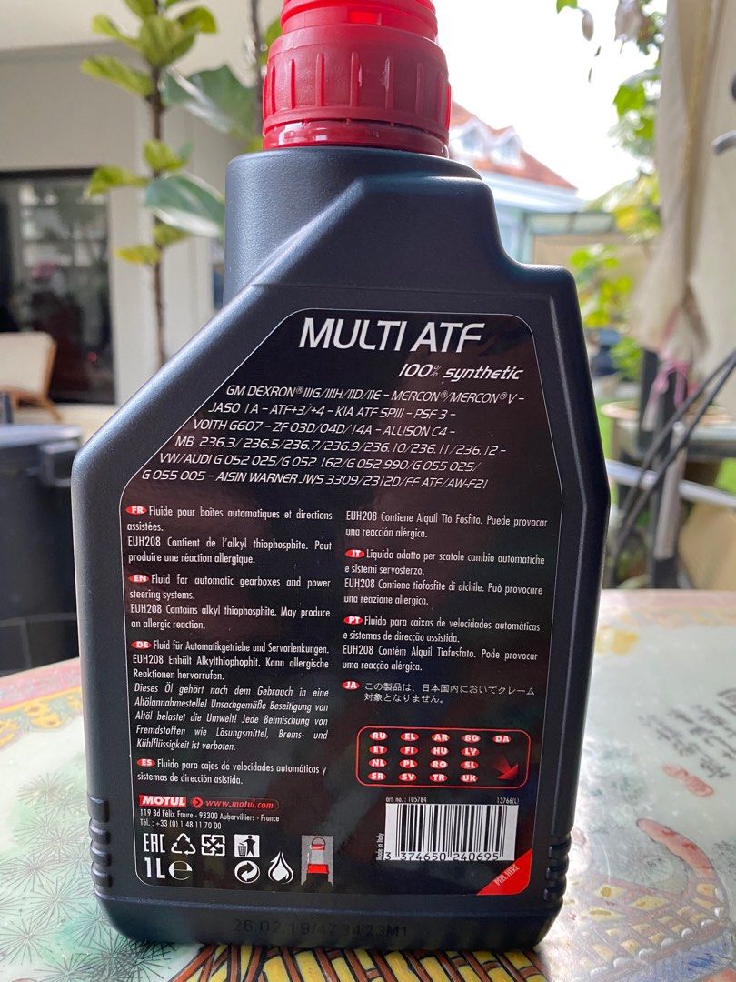 Motul Synthetic Multi ATF, Car Accessories, Accessories on Carousell