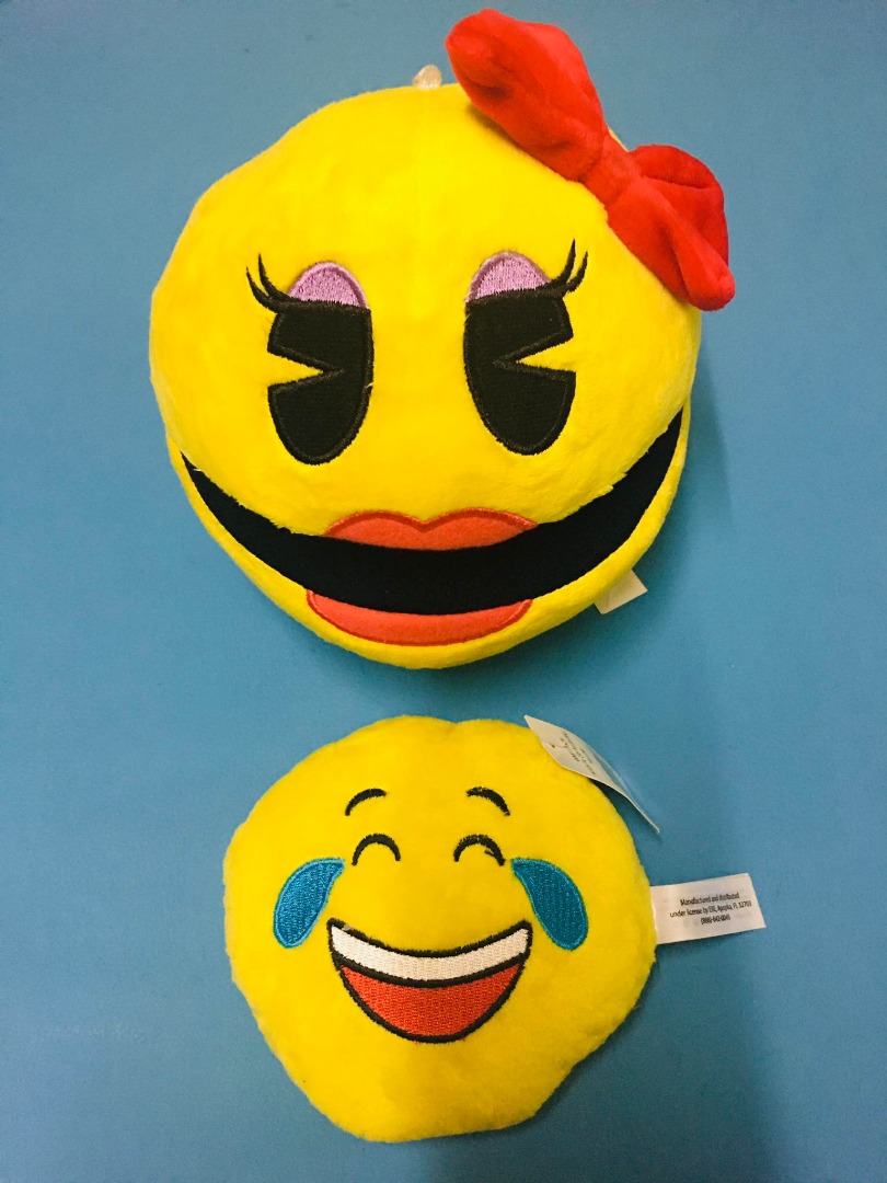 Ms. Pac-Man Plushie with Laugh Till You Cry Plushie Beads on Carousell