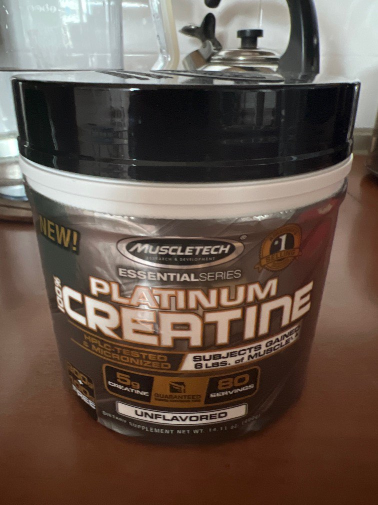 Muscletech creatine unflavored (350g), Health & Nutrition, Health ...