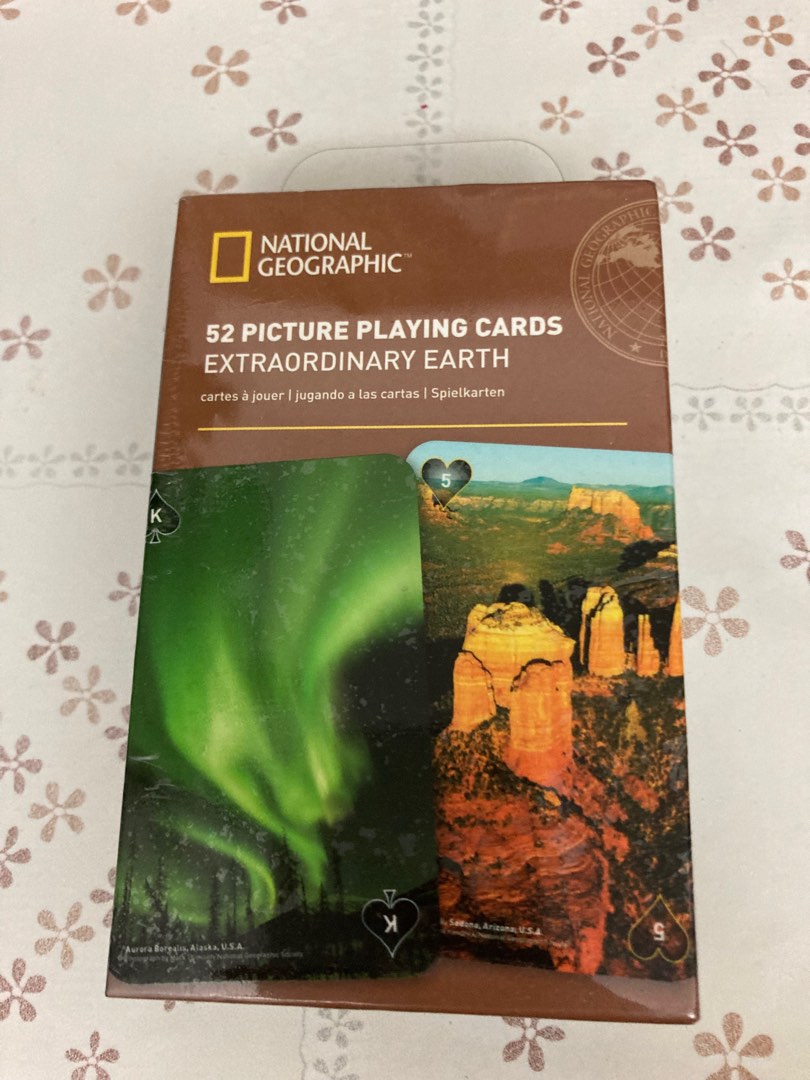 National Geographic Playing Cards 國家地理雜誌英文啤牌, 興趣及遊戲, 書本 & 文具, 雜誌 ...