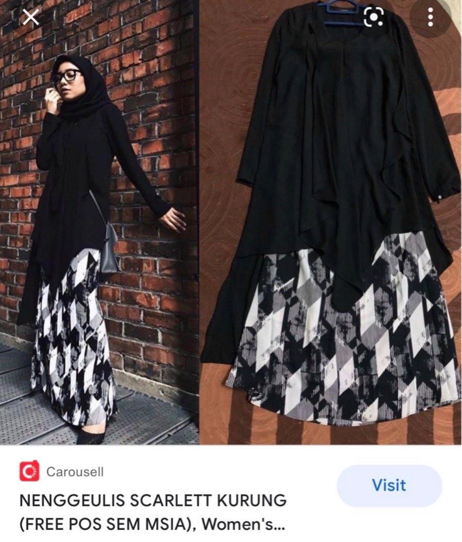 nemg gelius baju kurung, Women's Fashion, Muslimah Fashion, Baju Kurung & sets on Carousell