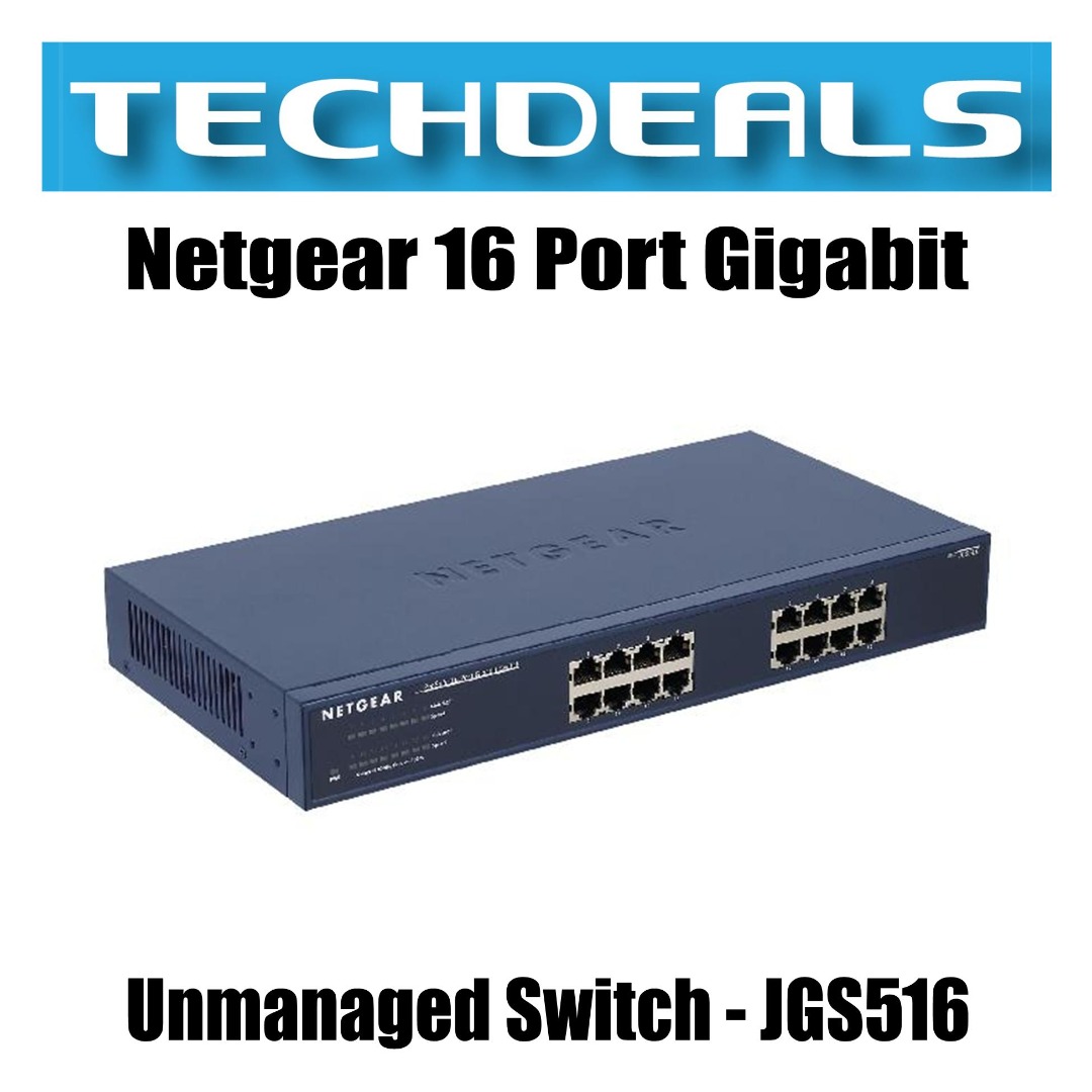 Netgear Gigabit Unmanaged Switch 24 Port | 16 Port, Computers & Tech ...
