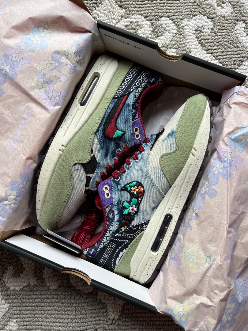 Nike Air Max 1 Concepts Mellow (Hippie Shoe), Men's Fashion, Footwear ...