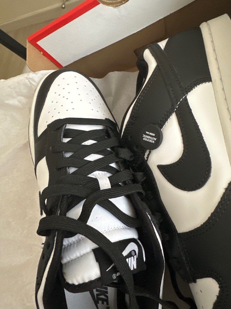 Nike Panda Dunks US 10.5 Brand New (Authenticated), Men's Fashion ...