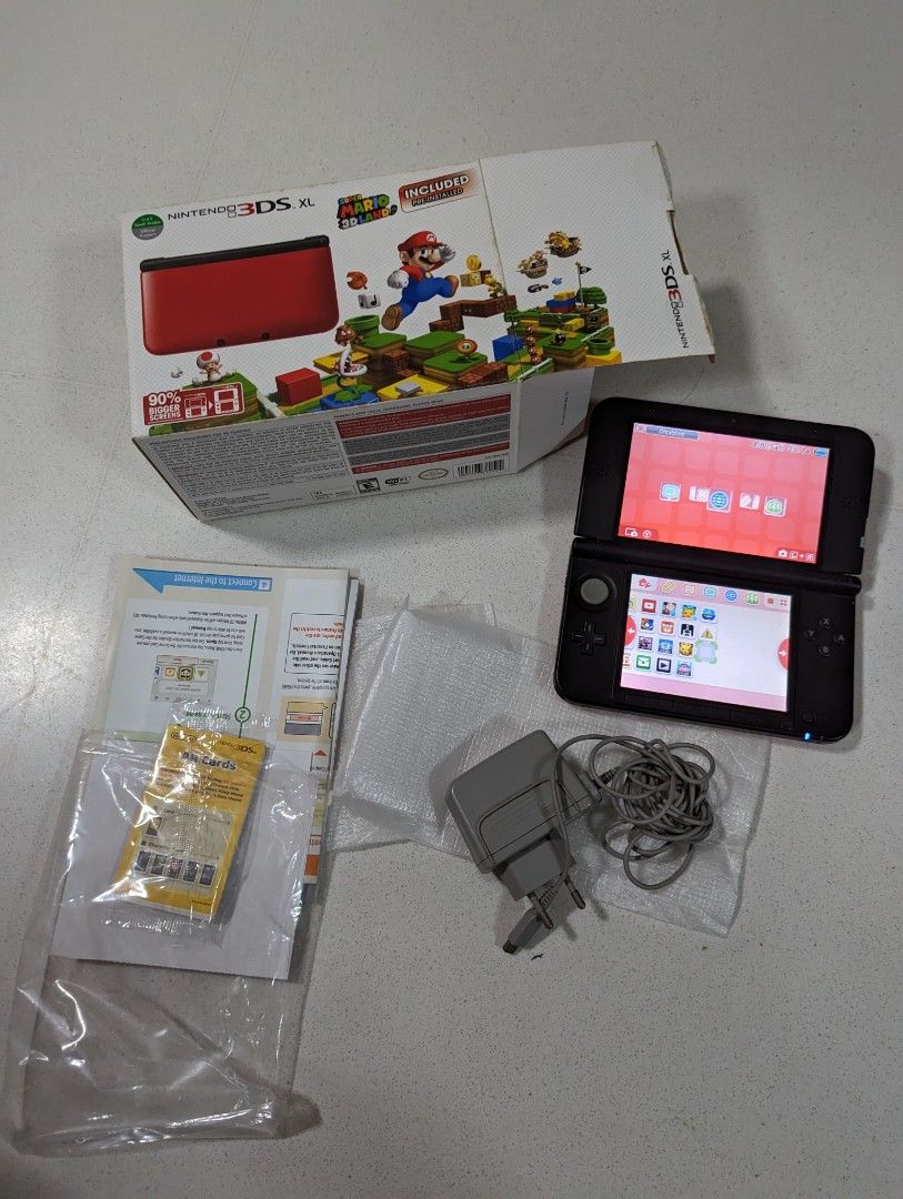 Nintendo 3DS XL Mario land edition complete console system, Video ...