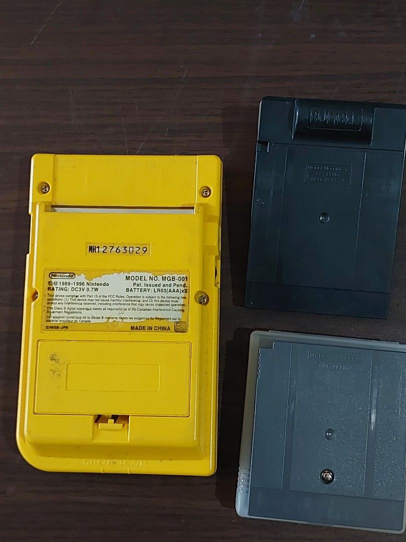 Nintendo Gameboy Pocket Pokemon cartridge/rumbled Untested, Video ...