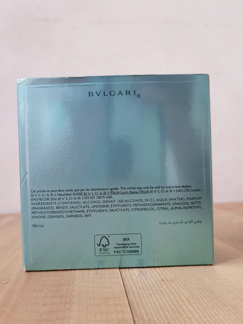 Original bulgary aqua Marine, Beauty & Personal Care, Fragrance ...