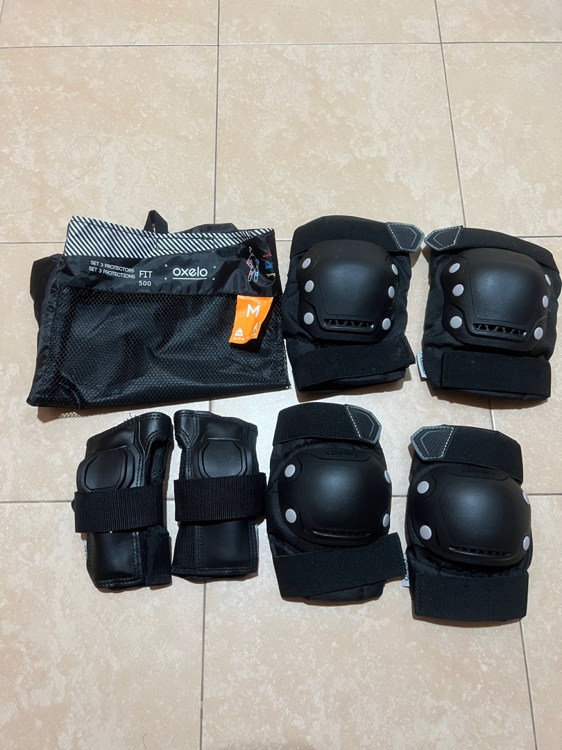 Oxelo protection pads - black, Sports Equipment, Other Sports Equipment ...