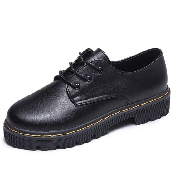 Sepatu Oxford Shoes 3 Jenis tali Sepatu Docmart ala Oxford Flat Wanita ...