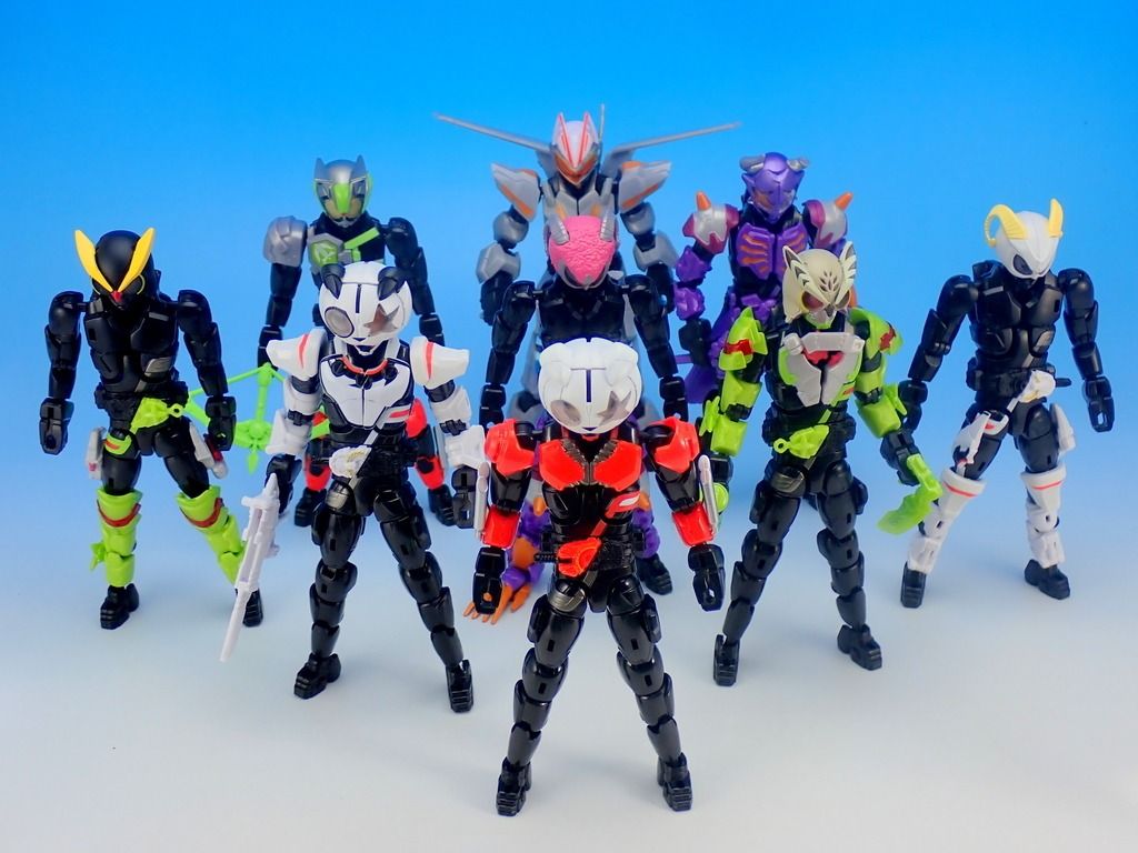 PBandai RCF Figure Entrybody & Riderhead & Armedparts 22 Set Kamen Rider Geats Premium Bandai ...