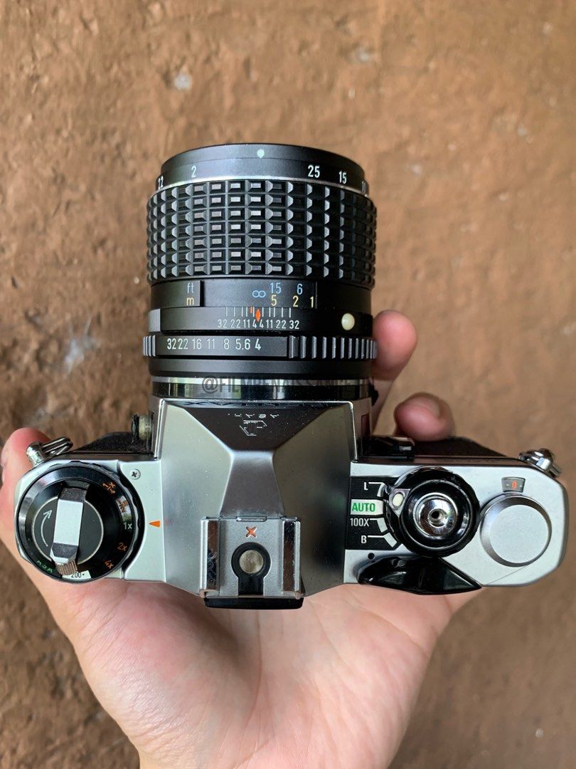 PENTAX ME + SMC PENTAC MACRO 50mm f4, Photography, Cameras on Carousell