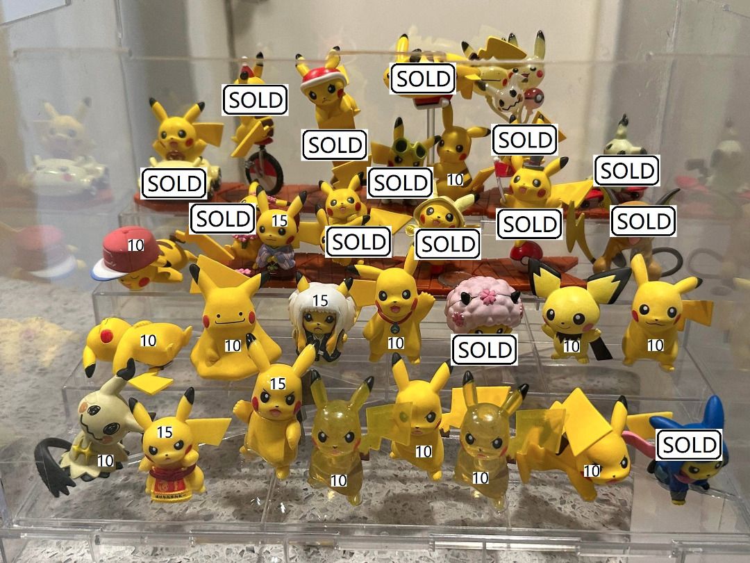 Pikachu and it's variants, Hobbies & Toys, Toys & Games on Carousell