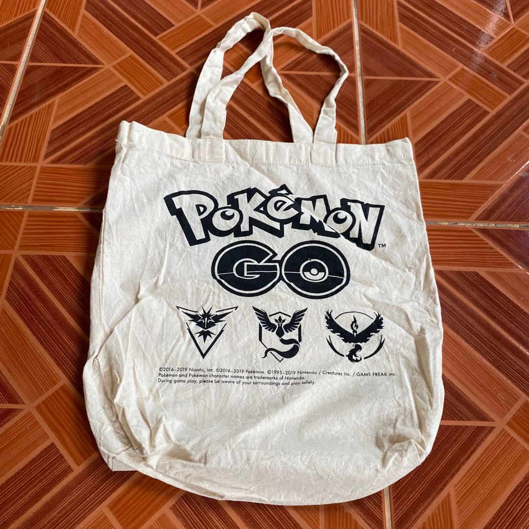 Pokemon Go small tote bag, Women's Fashion, Bags & Wallets, Tote Bags ...