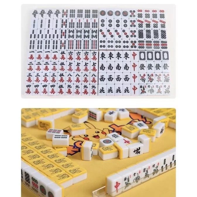 Pokemon Pikachu Mahjong Set Mini size, Hobbies & Toys, Toys & Games on ...