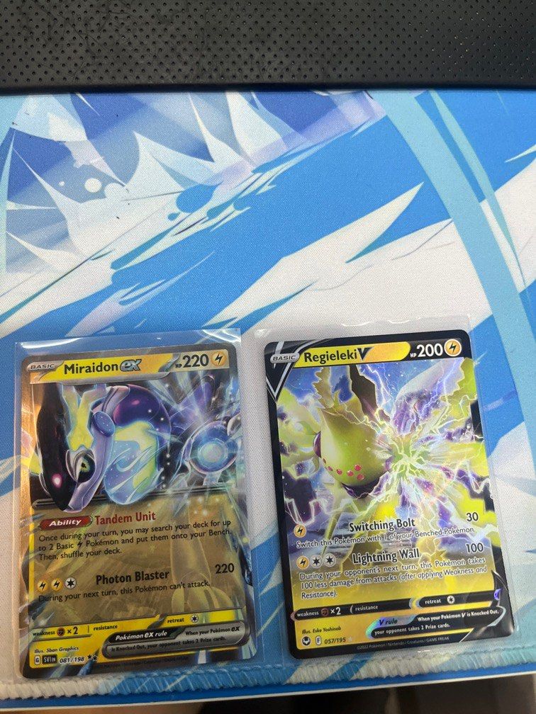 Pokemon TCG Miraidon Ex and Regieleki V ( silver tempest, scarlet ...