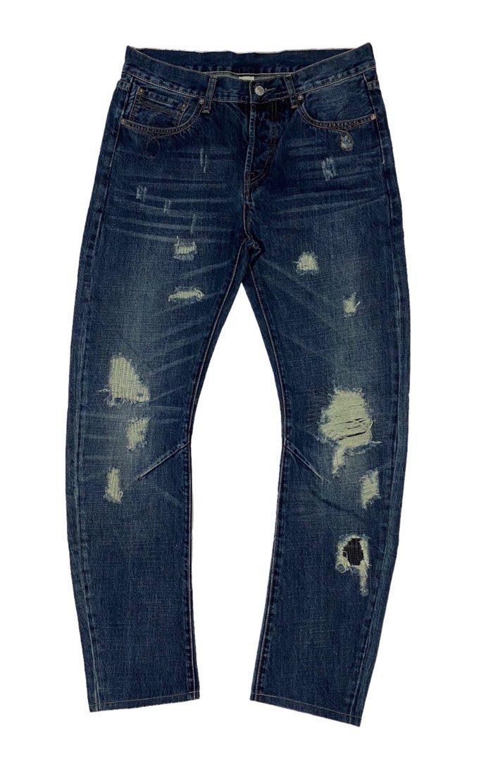 POLO RALPH LAUREN RRL DISTRESSED DENIM, Men's Fashion, Bottoms, Jeans ...