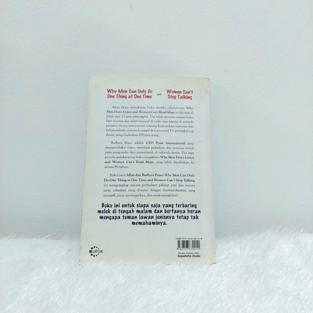 [preloved Terjemahan Ori] Why Men Can Only Do One Thing At One Time And