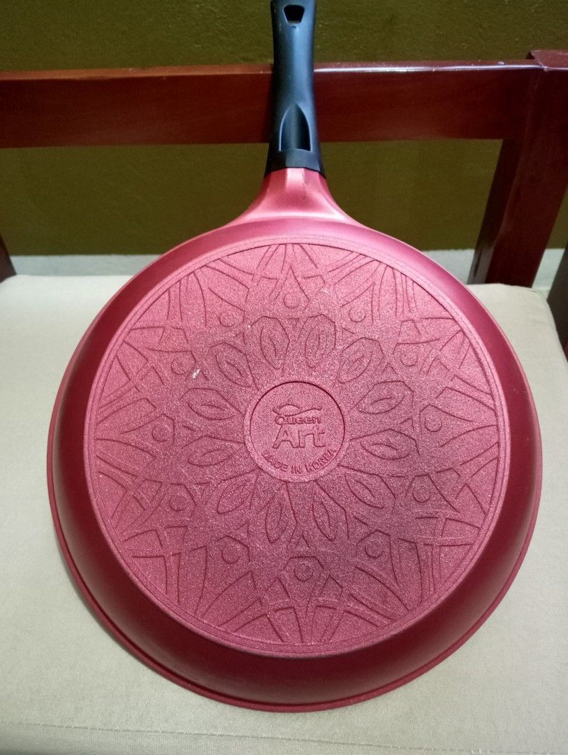 Queen Art Korean Inoble Coated Frying Pan / Wok, Furniture & Home ...