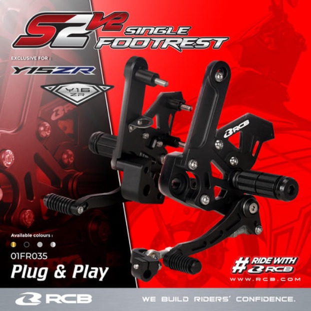 RCB Racing Boy S2-V2 S2 V2 Single Footrest for SNIPER150 Y16 RACING ...