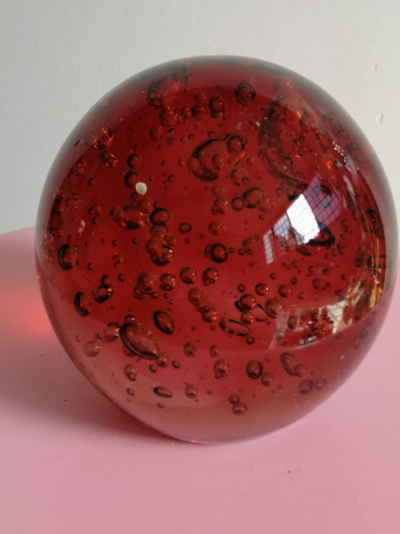 Red Crystal Ball, Furniture & Home Living, Home Decor, Other Home Decor ...