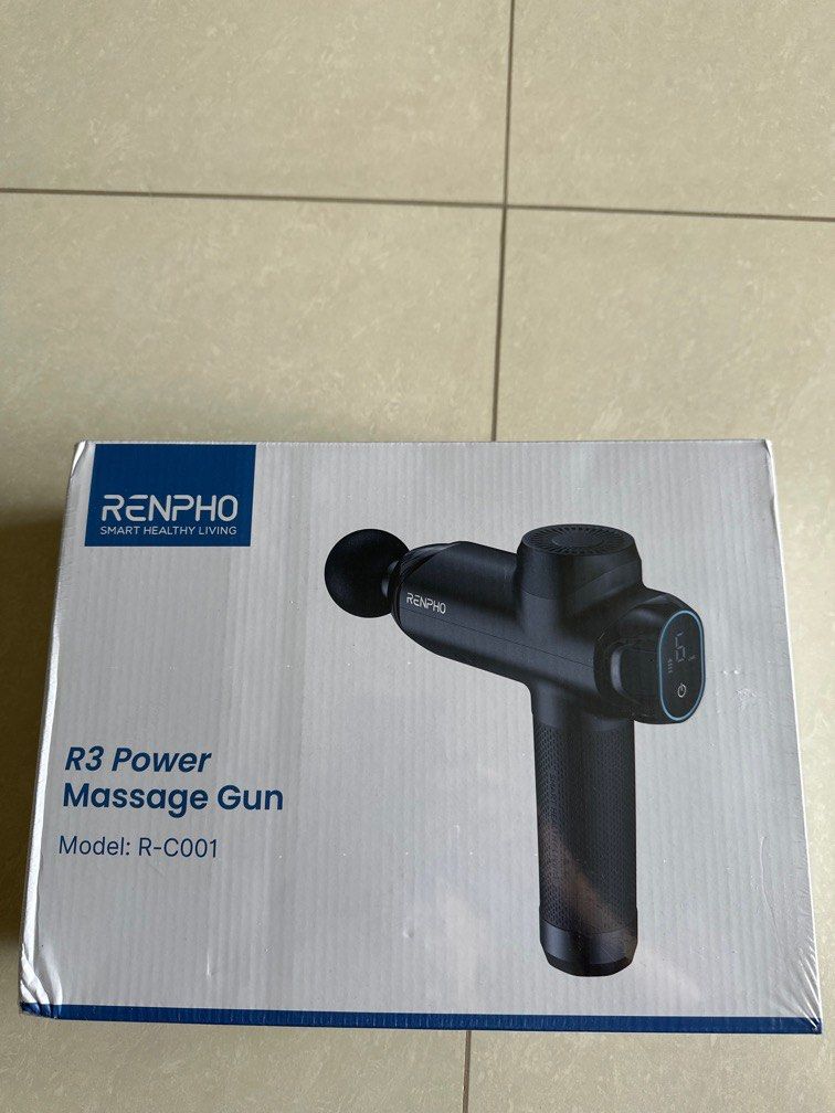 Renpho R3 power massage Gun, Health & Nutrition, Massage Devices on ...