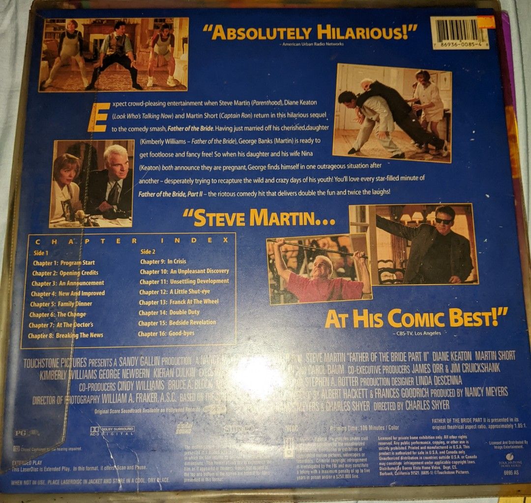 Retro/Vintage Laser Disc (Father of the Bride Part 2 movie), Hobbies ...