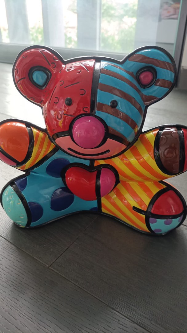 ROMERO BRITTO BEAR, Hobbies & Toys, Memorabilia & Collectibles, Vintage ...