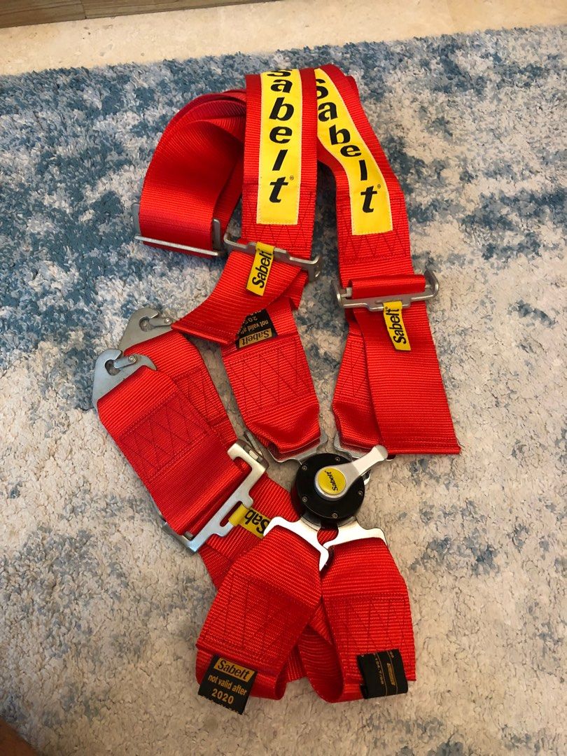 Sabelt 4 point seat belt, Car Accessories, Accessories on Carousell