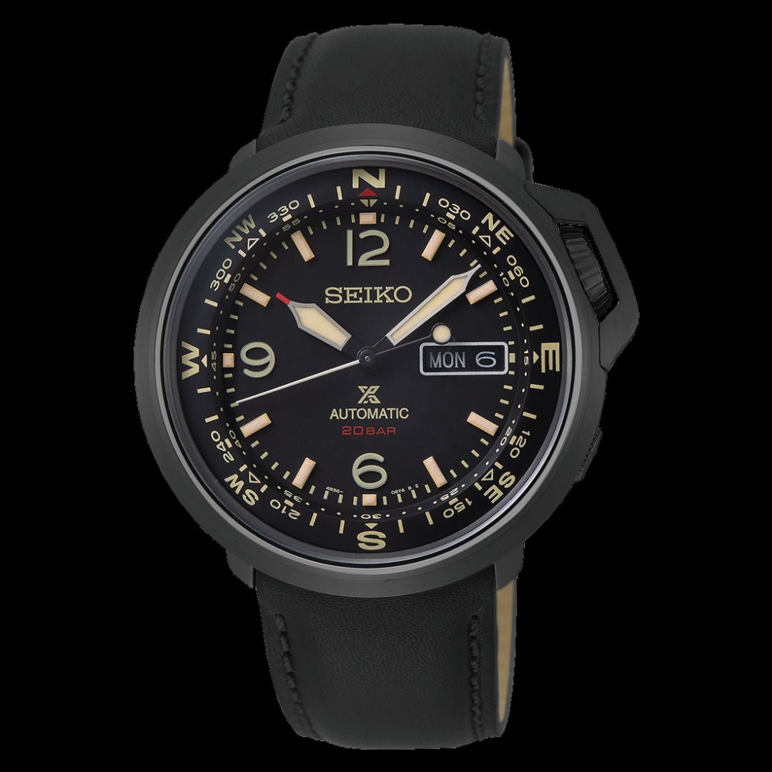Seiko Prospex Black Dial Field Compass Land Automatic Watch SRPD35 ...