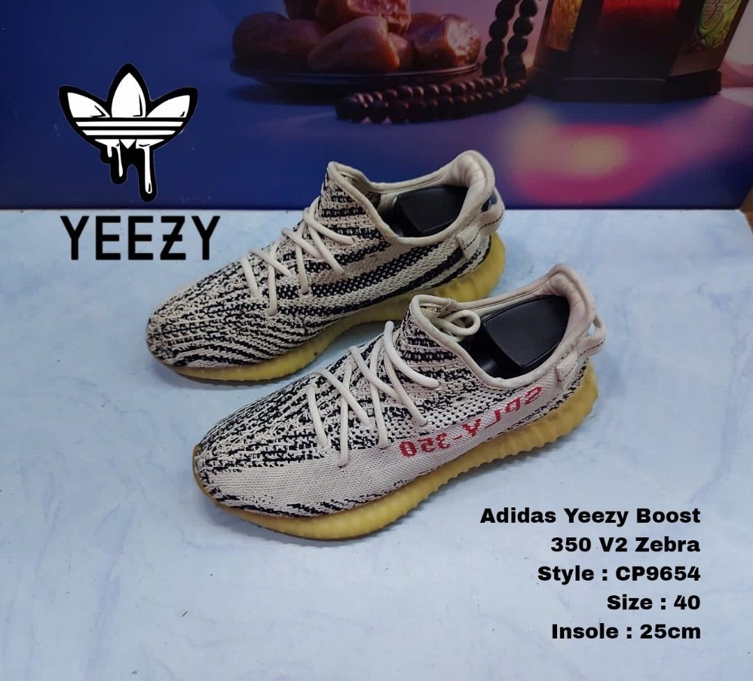 Sepatu Adidas Original CP9654 Boost 350 V2 Zebra Ukuran 40 on Carousell