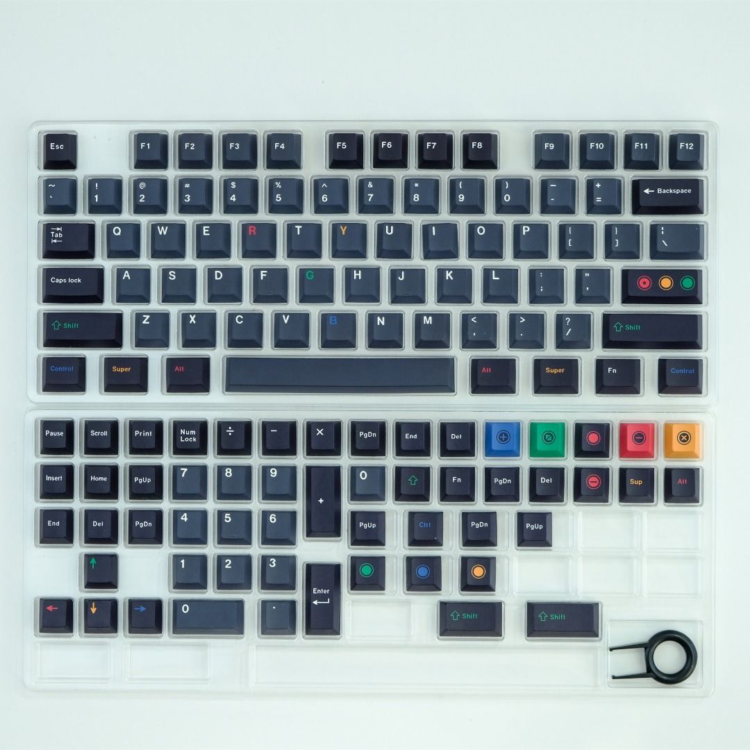 [SG Local Stock] Retro Dark Lights Keycaps | 134 Keys | Cherry Profile ...