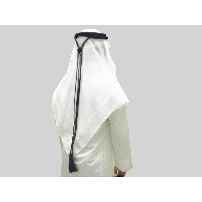 Share: 1 Piece Pure White Shemagh Scarf Men Boys Prayer Adult Large ...