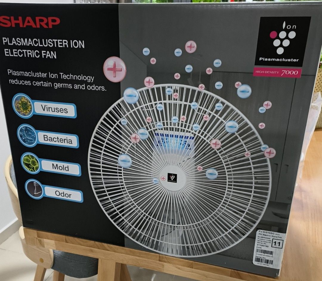 Sharp Plasmacluster Electric Fan, Furniture & Home Living, Lighting ...