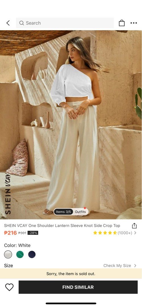 Shein Venus Cut Top, Women's Fashion, Tops, Others Tops on Carousell