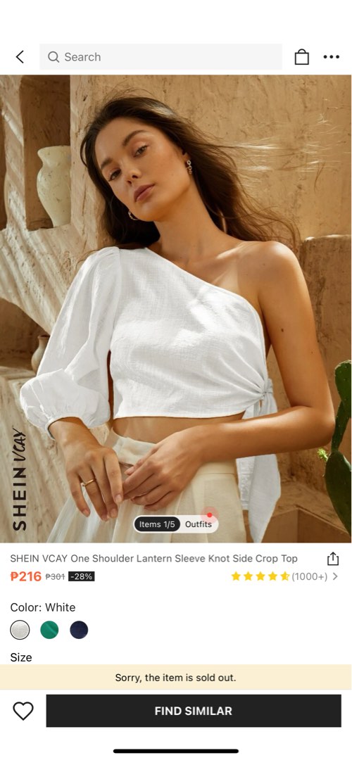 Shein Venus Cut Top, Women's Fashion, Tops, Others Tops on Carousell
