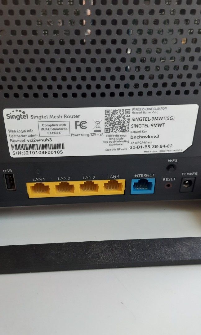 Singtel mesh router, Computers & Tech, Office & Business Technology on ...