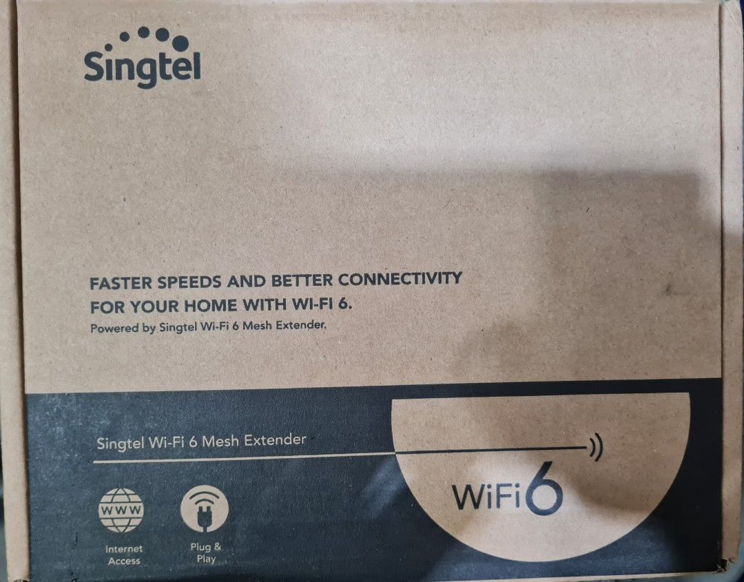 Singtel Wifi 6 Mesh Extender, Computers & Tech, Parts & Accessories ...