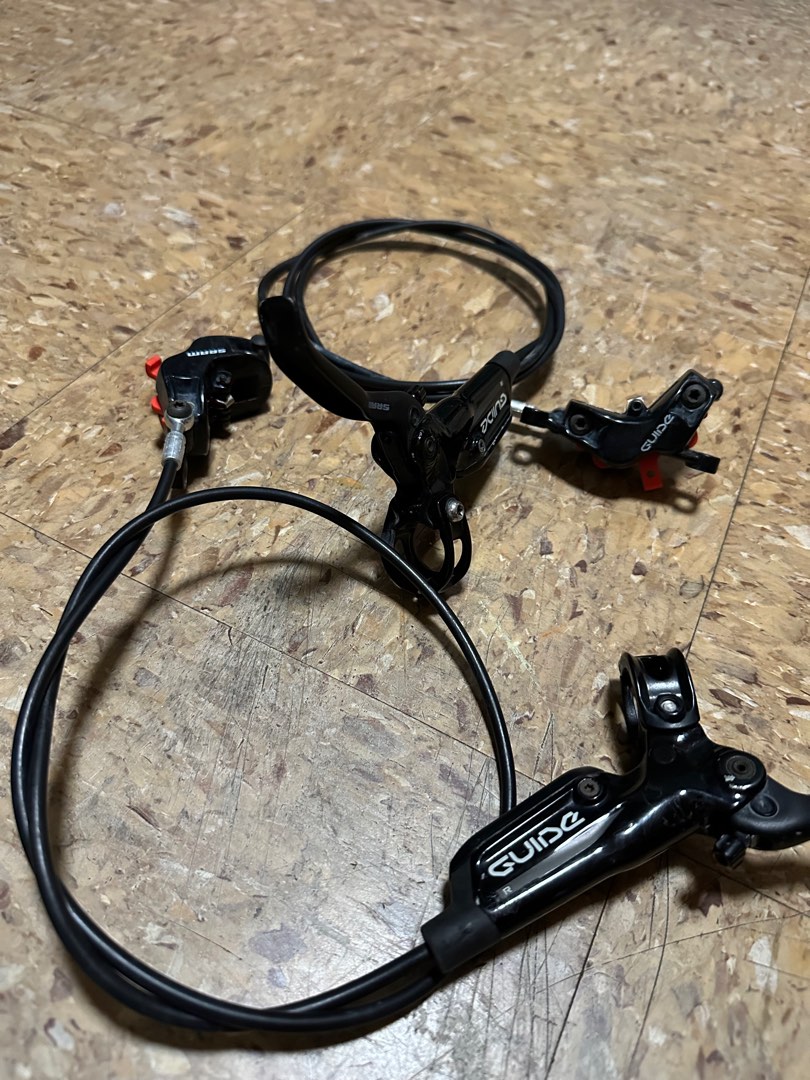 Sram guide R 4 pot hydraulic brakes, Sports Equipment, Bicycles & Parts ...