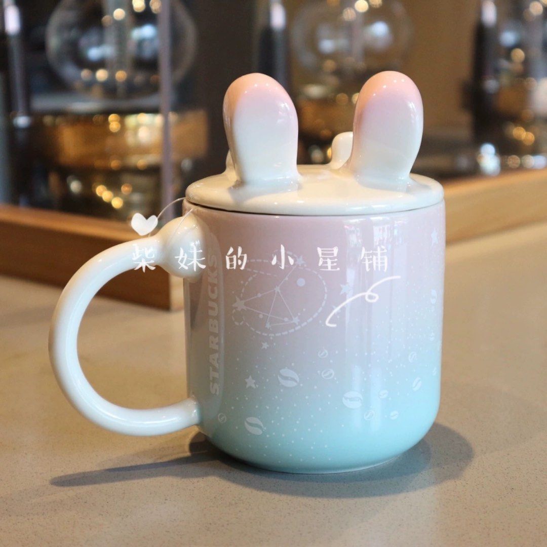 Starbucks Mid-autumn collection bunny / rabbit mug, Furniture & Home ...