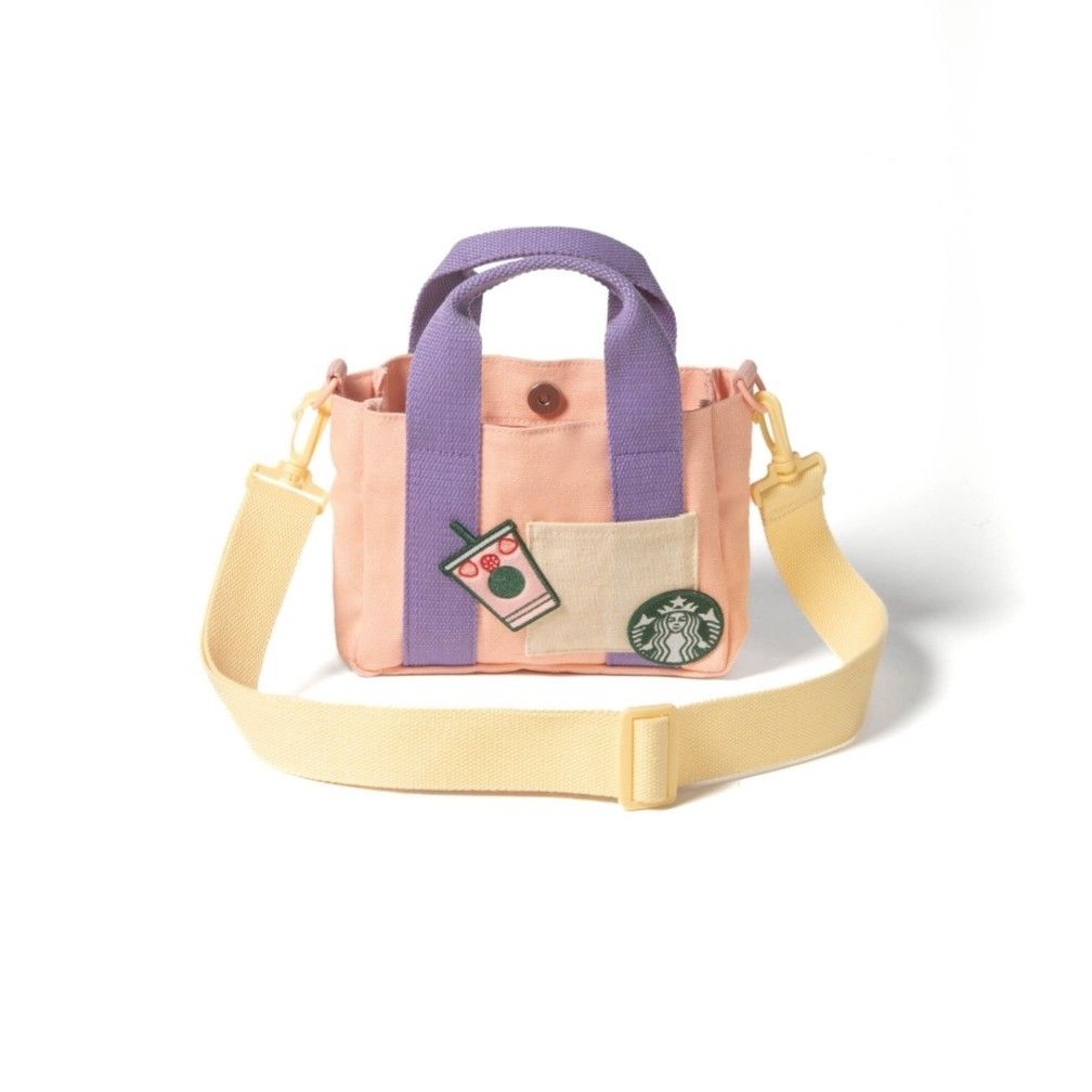 Starbucks mini block bag -Pink, Women's Fashion, Bags & Wallets, Cross ...