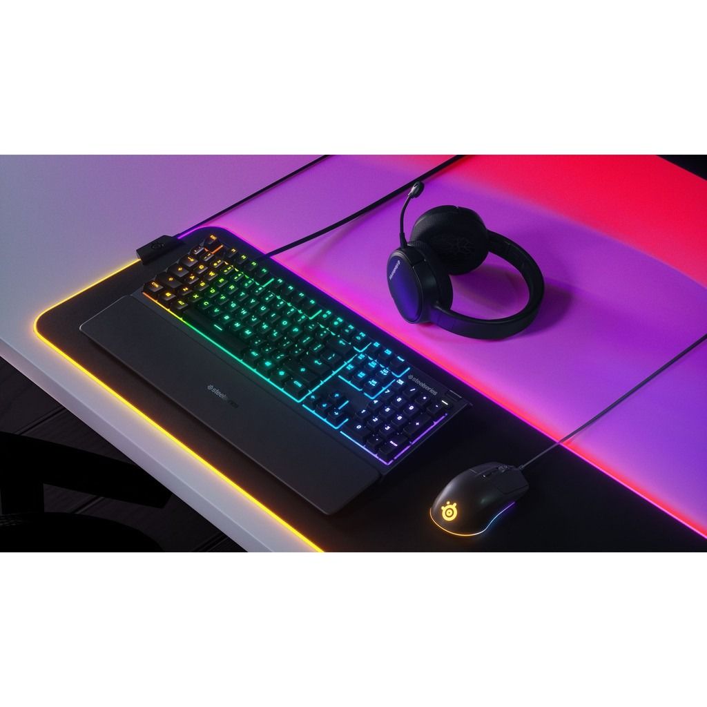 [SteelSeries Apex 3 TKL] RGB Local Gaming Keyboard Tenkeyless Compact ...
