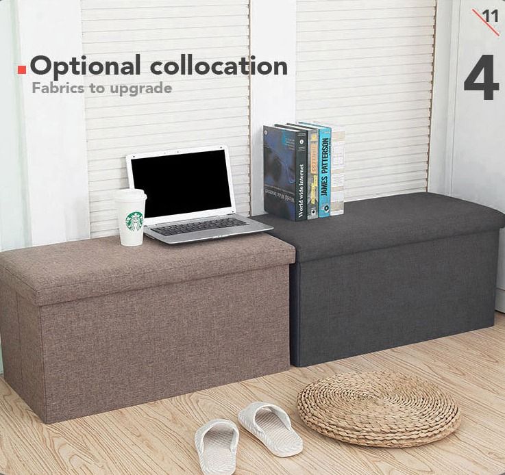 Storage Stool Type B / Storage Box NEW, Furniture & Home Living, Home ...