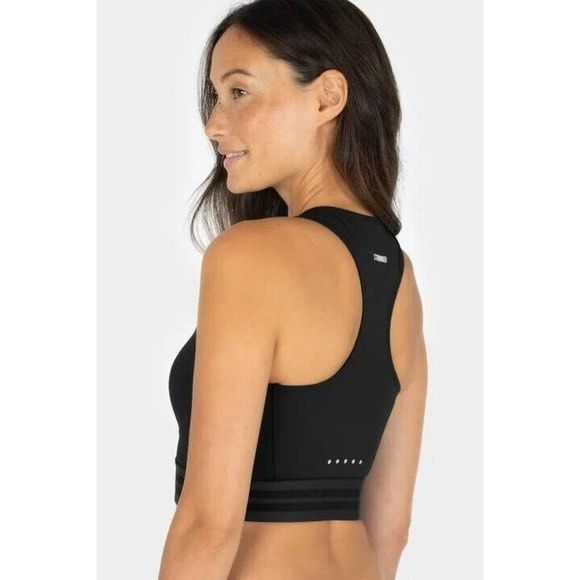 Stronger Label POWER ZIP SPORTS BRA BLACK , Women's Fashion, Activewear ...