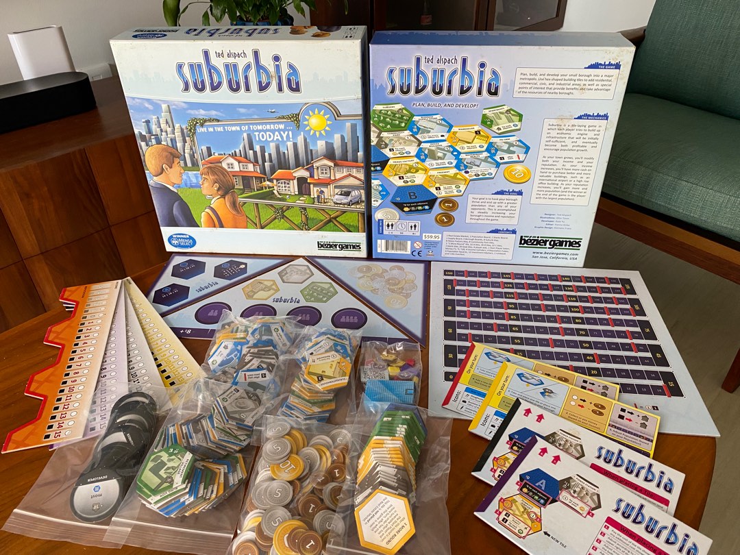 Suburbia Board Game, Hobbies & Toys, Toys & Games on Carousell