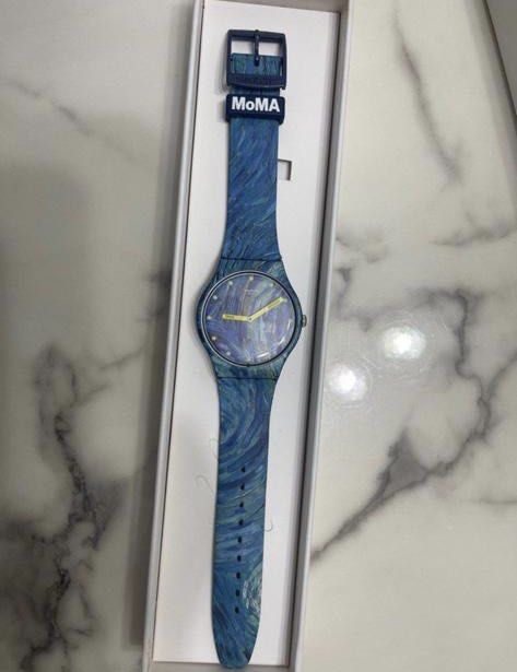 Swatch X MoMA The Starry Night, Luxury, Watches on Carousell